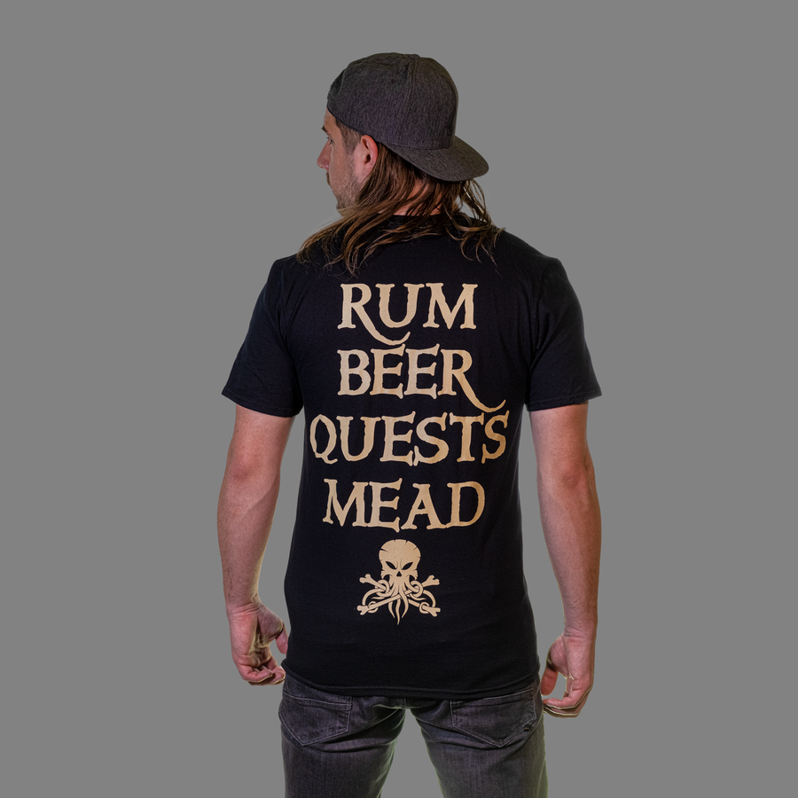 'Rum Beer Quests Mead' T-Shirt – Alestorm Official Merchandise