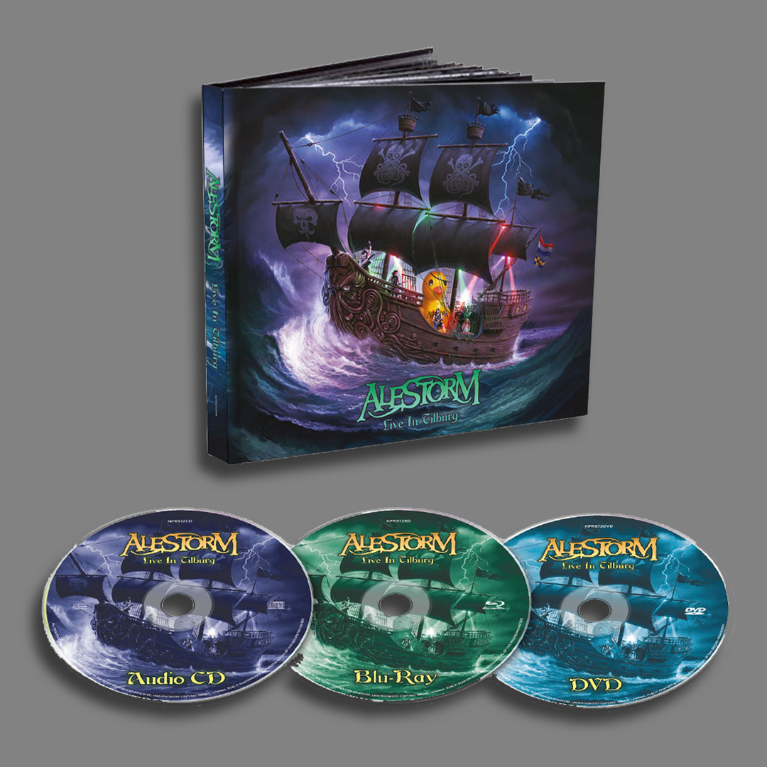 'Live in Tilburg' DVD+BLURAY+CD (Mediabook) – Alestorm Official Merchandise